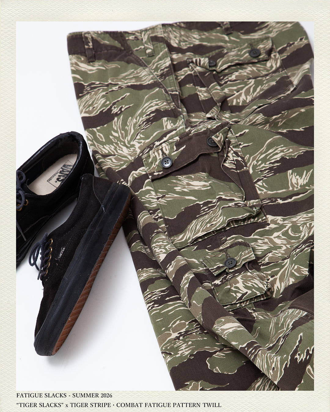 “TIGER STRIPE・COMBAT FATIGUE PATTERN” SUMMER 2026 – THE CORONA UTILITY